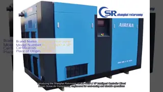 shanghai rotorcomp agcd-160d a vp intelligent controller direct driven screw air compressor for cost