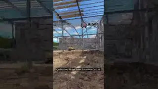 prefab house prefabircated warehouse building material beam column steel building