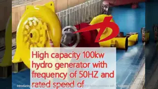 500-1500r/min rated speed capacity 50hz horizontal francis turbine