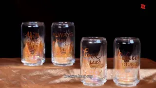 laser decal pearl color electroplating souvenir cup 330ml capacity ideal for gift store merchandise