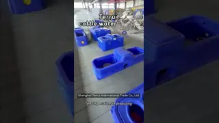 terrui blue single-hole drinking fountain: 40l large capacity, polyethylene material, easy to clean