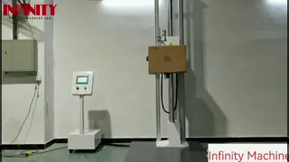 high precise packaging drop test machine for impact resistance test double track 1400mm