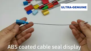 2.8 kn tensile strength laser printed us-cc182a fixed length container truck cable security seal