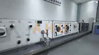 ceiling jet type central air handing unit for hvac system and clean room ventilation