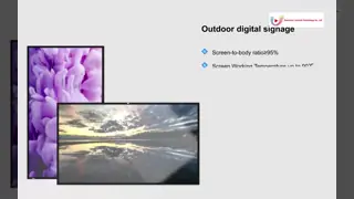 43 inch ip66 semi outdoor storefront digital display 3000 nits brightness