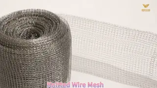 flexible knitted wire mesh for filtration and sealing applications