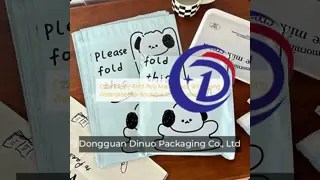 cute puppy print poly mailer bags self sealing waterproof for boutique small business