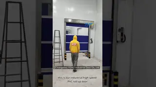 resistant to moisture industrial high speed door for climate-controlled rooms