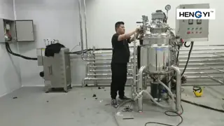 200l liquid soap shampoo fixed emulsifier mixer tank with agitator