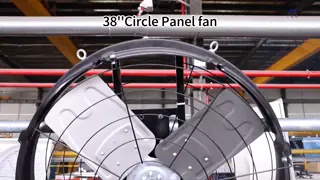 38'' panel fan 300w 380-480v double layer pe frame 27000m3/h airflow