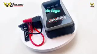 portable 12v car jump starter with 150 psi air compressor 6000mah battery and led flashlight