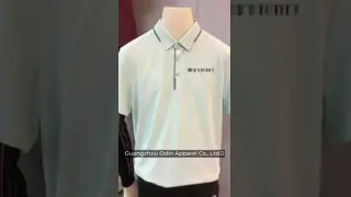 short sleeve cotton men's polo shirts anti pilling with custom logo color