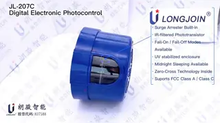 jl-207 digital electronic photocontrol ansi c136.10 twist lock zero cross technology inside