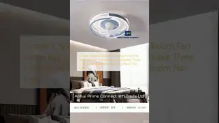 simple creative bedroom dining room fan lamp fashion warm and comfortable three colours