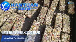 industrial granola bar forming machine / protein bar manufacturing equipment high efficiency