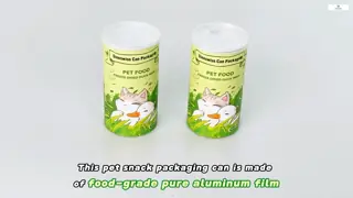 cylindrical structure cardboard can packaging kraft paper containers for pet treats