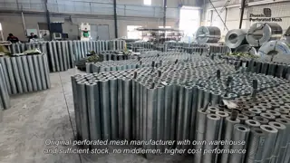 uniform coating galvanized steel perforated metal sheet fence r6mm round holes
