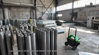 1mm thick galvanized steel perforated metal fence 1000*2000mm r20mm round hole