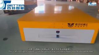1-300ton four wheel steering trackless motorized transfer cart