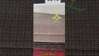 100% polyester linen sofa fabric embossed for home decoration