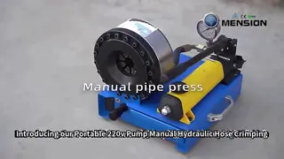 portable p16 hydraulic hose crimper with 150t crimping force and 31.5mpa system pressure