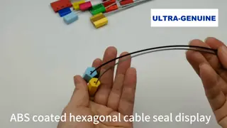 secure fuel tank with 1.80 mm diameter steel wire cable seal and 2.79 kn tensile strength pull tight