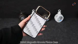 custom brand high-quality shockproof metal frame uv printed with velvet magnetic phone case