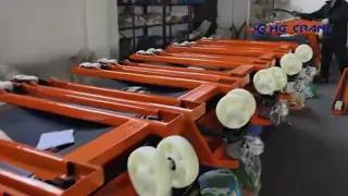hydraulic manual pallet forklift truck with 5 ton capacity and nylon/rubber/pu wheels for heavy-duty