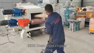 380V Voltage Industrial Wood Chipper Machine Inlet Size 310*700mm