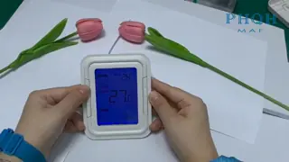 commercial landscape ac control panel with lcd display hotel use hvac controller