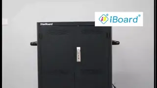 public wireless two point lock trolley charging cart charging vault storage ipad charging cabinet