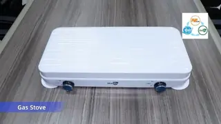 household 2 burner gas stove iron material energy efficiency convenient easy cooking