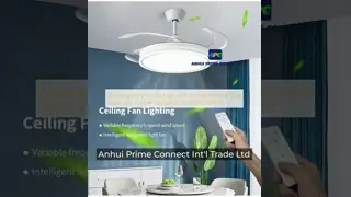 contemporary ceiling light with fan for home or villa metal iron copper for ambient lighting