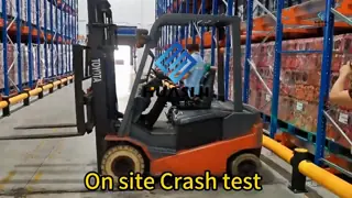 traffic management and asset protection polymer bollard in warehouses factories