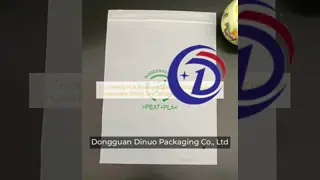 eco-friendly pbat+pla biodegradable resealable zipper bag compostable strong seal storage for small