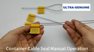 30*33.8*12.4 mm us-cc181b security seal with 2.79 kn tensile strength and pull tight locking