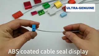 galvanized steel wire plastic cable seal with 1.53 kn tensile strength and pull tight locking