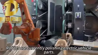 industrial automatic metal brass parts polishing machine auto parts hardware grinding robot sand