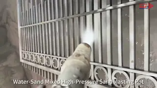 mixed water sand blaster high pressure sandblasting pot