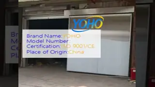 space saving cold room insulated doors , electric sliding door for cold storage