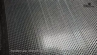 1500×2000mm curved perforated steel sheet for store decoration