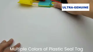 300mm length plastic security seal with 398 n tensile strength and pull tight sealing