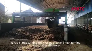 chain-plate type compost turner for efficient composting, high-quality organic fertilizer production