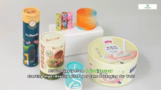 100% degradable cylindrical paper tube box light shielding tea tube packaging