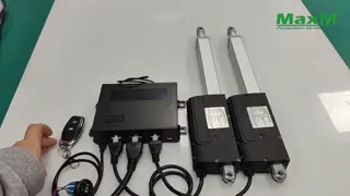2 channel hall sensor linear actuator synchronization control box w / remote switch dual operation