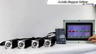lichuan 4-axis dc closed loop stepper motor drivers kit 4.8n.m 2phase nema24 dc24v~50v 4.0/4.5/5.0/5