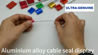 1.8mm cable diameter mini cable lock with 2.79 kn tensile strength and pull tight locking mechanism