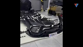 mansor style carbon fiber body kit lamborghini urus front and rear bumper spoiler hood