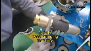 ms-51dc portable hydraulic hose crimping machine - 12v/24v dc 2 inch hose crimper with 10 sets