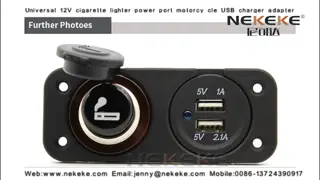12v 24v dual usb marine power socket 4.2a high output for cigarette lighter